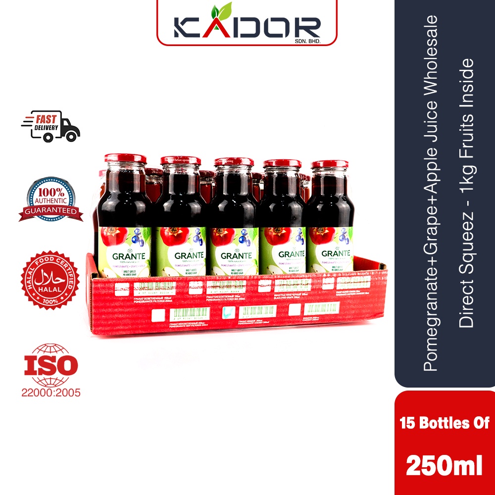 Pomegranate, Grape and Apple Grante juice - Delima tulen, Anggur dan ...