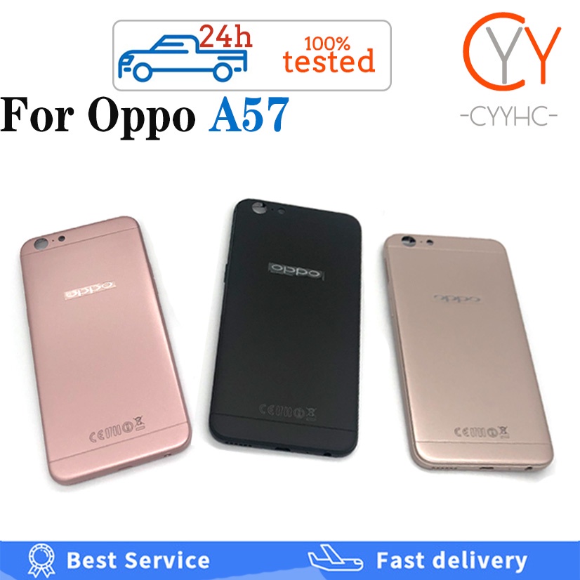 Back Cover For OPPO A57 with logo Housing Battery Cover Door Rear ...
