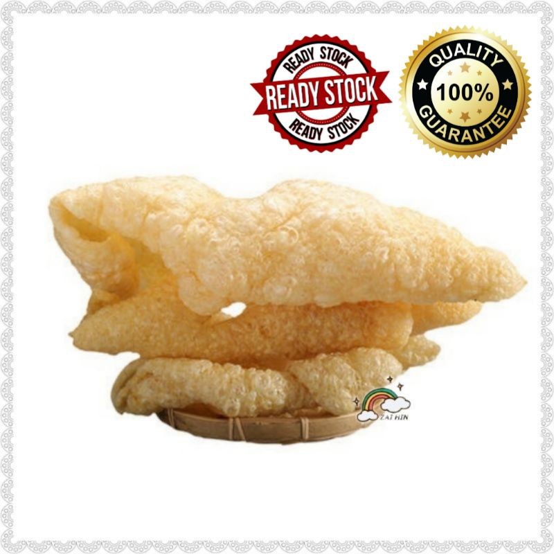 新鮮油炸QQ 炸猪皮/肉皮干(200g) dried fried pork skin | Shopee Malaysia
