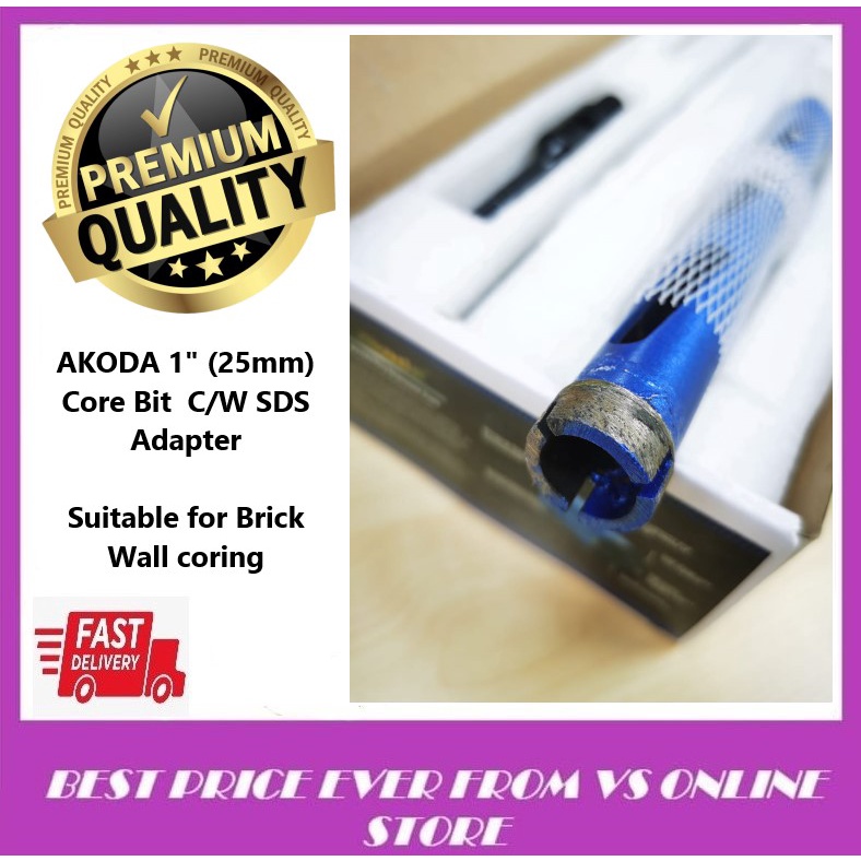 AKODA 25MM HEAVY DUTY CONCRETE DIAMOND CORE DRILL BIT SET | Shopee Malaysia