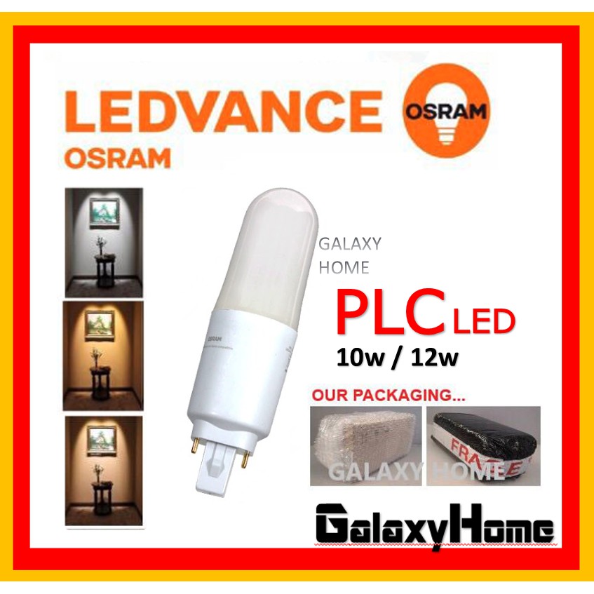 Osram 10W / 12W LED Stick Bulb - PLC Daylight 6500K / Warm White 3000K / Cool White 4000K (PLUG ...