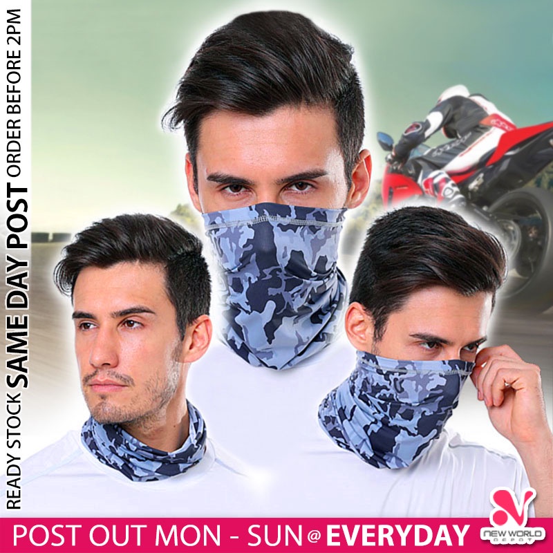 𝗨𝗩 𝗣𝗥𝗢𝗧𝗘𝗖𝗧𝗜𝗢𝗡 》 Half Face Neck Head Scarf Buff Bandana Headband Silk ...