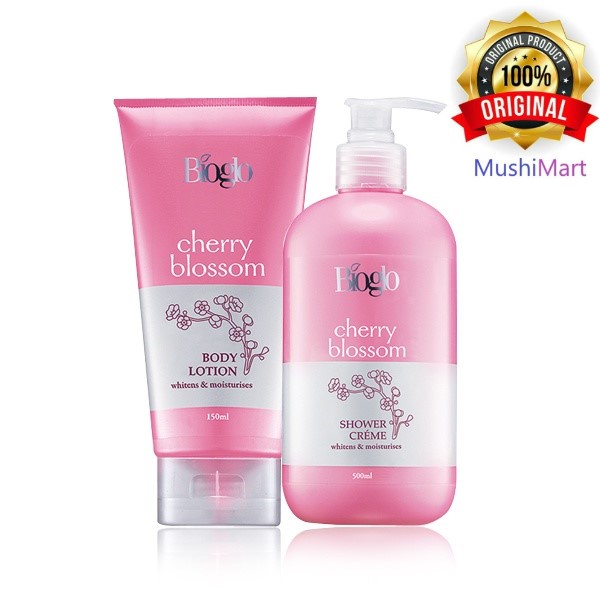 Cosway Bioglo Cherry Blossom Shower Cream + Body Lotion | Shopee Malaysia