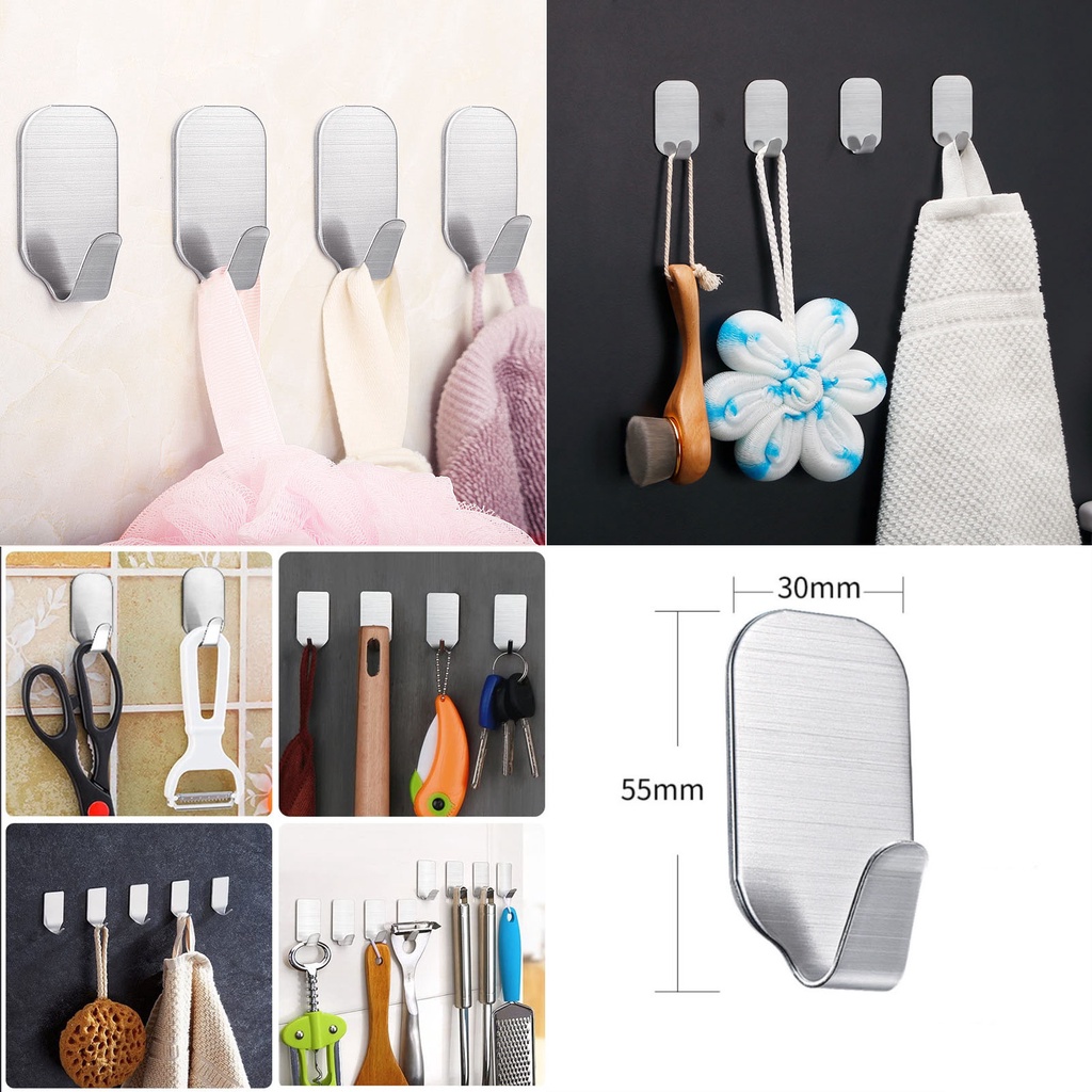 3PCS Stainless Steel Sponge Holder for Kitchen Self Adhesive Sink Drain ...