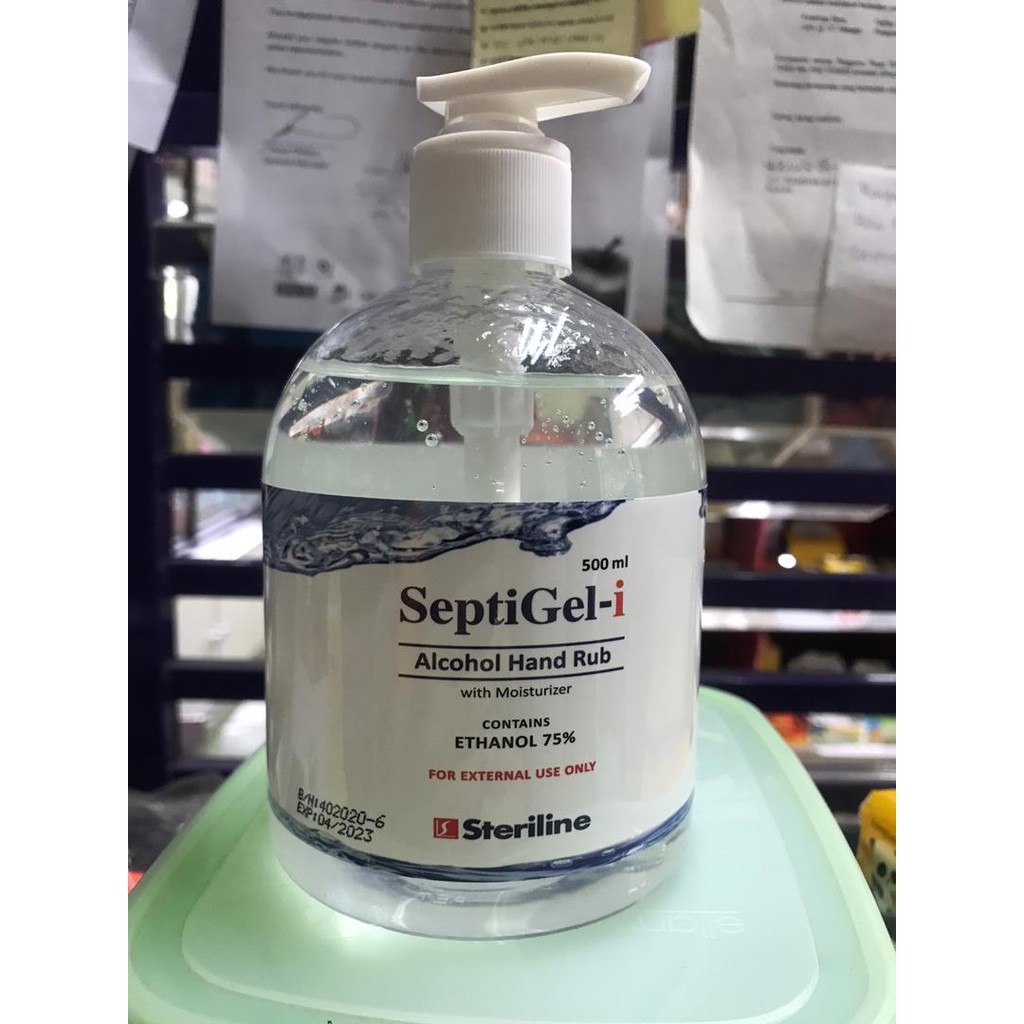 Steriline Septi Gel-I Alcohol Hand Rub(No-rinse hand Sanitizer ) 500ML ...