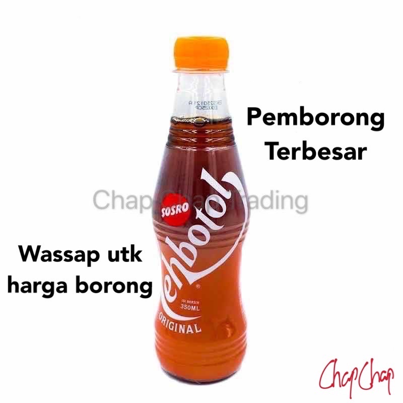 Pemborong Besar ! 1 CARTON Teh Botol Sosro - Original (350ml) | Shopee ...
