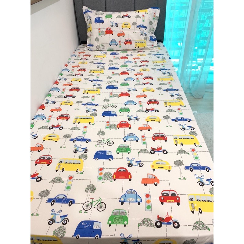 Set Cadar Single (1 cadar + 1 sarung bantal) | Shopee Malaysia