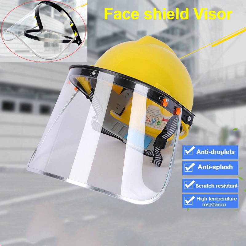 Protective Face Shield Visor With Removable Bracket For Safety Helmets ...