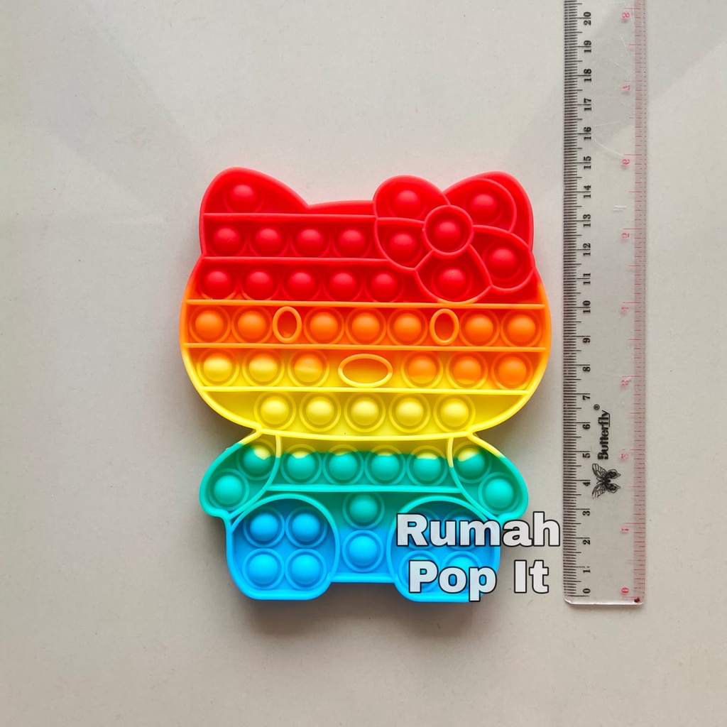 Pop It Fidget Toys HELLO KITTY RAINBOW / Fidget Pop It Squishy / Pop It ...