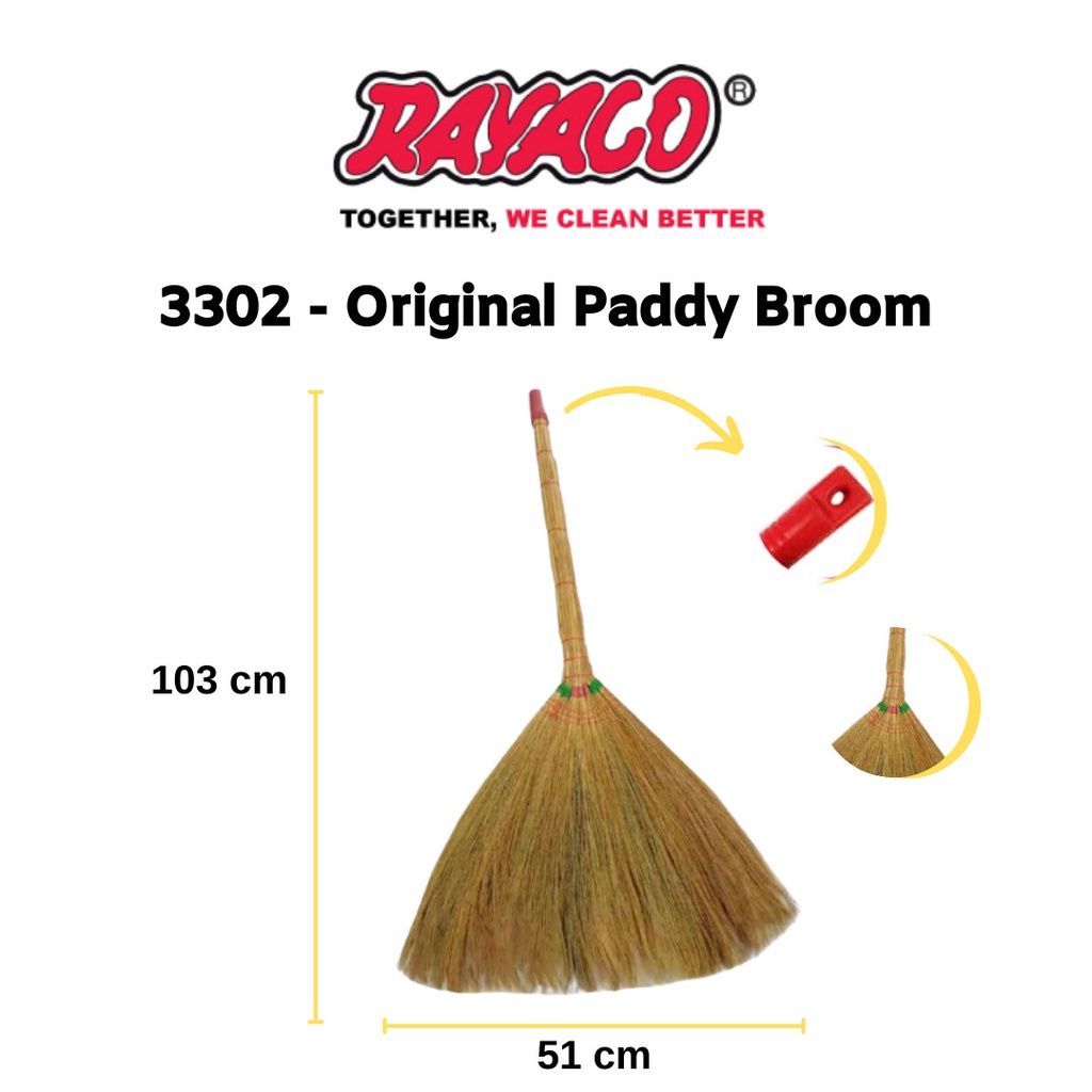 Rayaco | 3302 - Original Paddy Broom | Shopee Malaysia