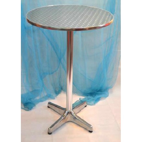 High bar table Round 70cm diameter x 100cm height, rust free aluminum ...