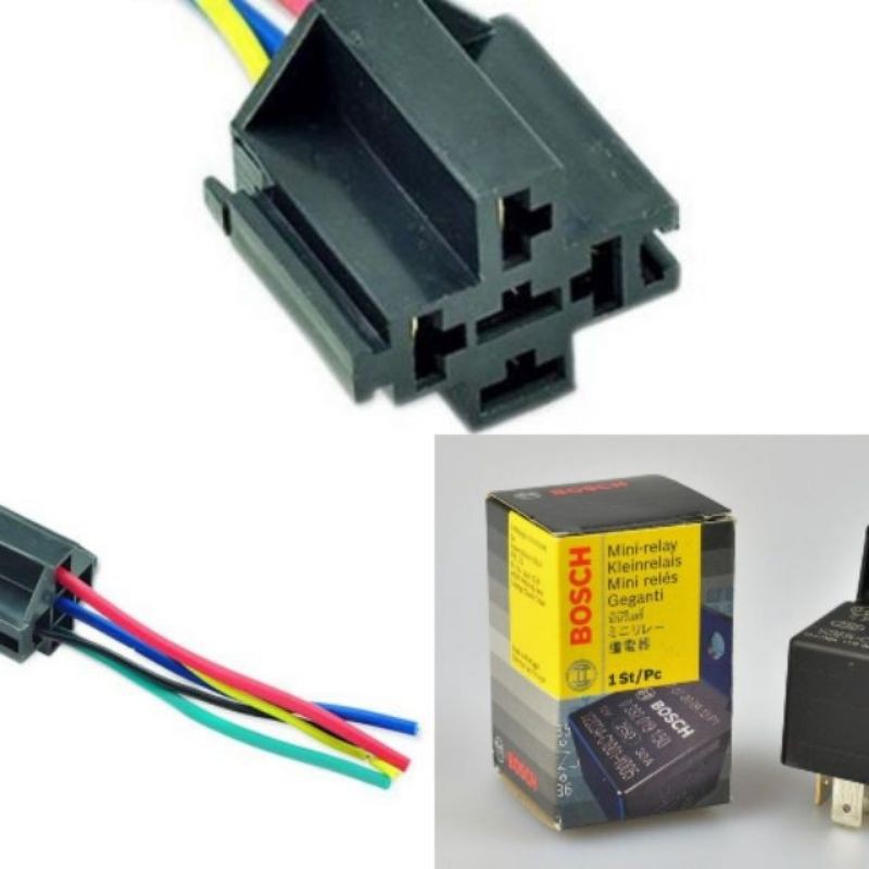 🇲🇾 Bosch Relay And Connector 5 Pin 12V 30A | Shopee Malaysia