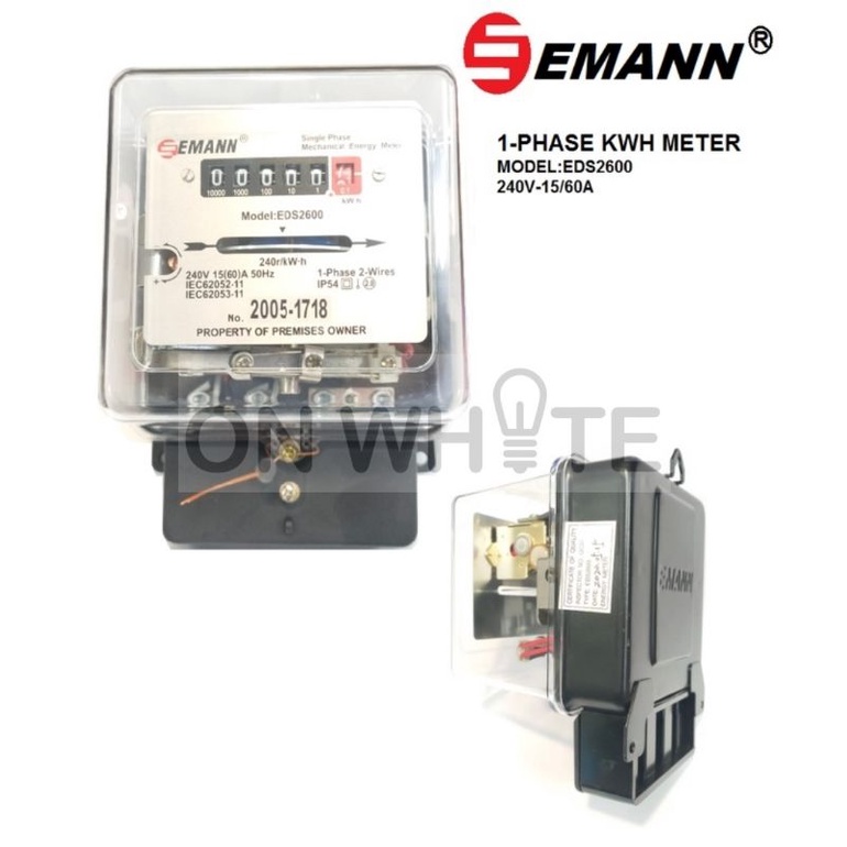 EMANN EDS2560(Digital)/EDS2600(Analogue) Single Phase Electricity kWh Meter | Shopee Malaysia