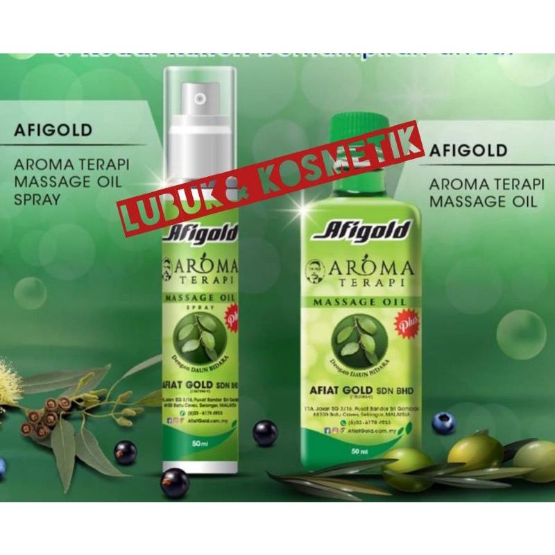 minyak afiat gold aroma terapi💥botol kaca & botol spray💥50ml💯👌 | Shopee ...