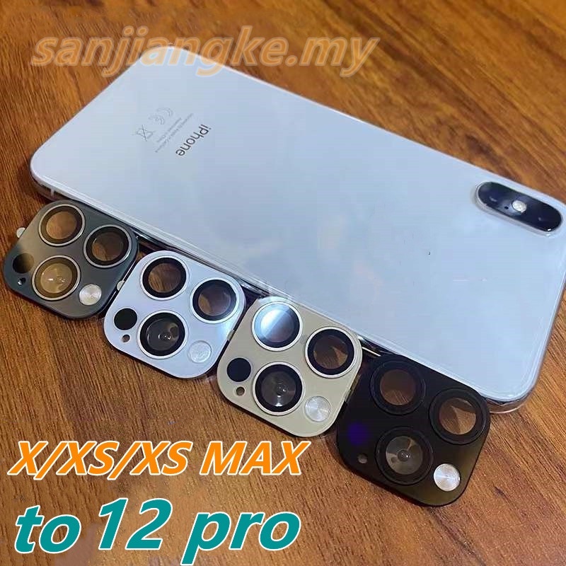 Compatible for iphone X/XS Change to iphone 12 pro fake lens cover / XS ...