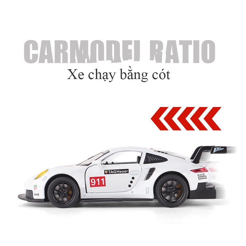 Porsche 911 RSR KAVY car model made of solid alloy with music and ...