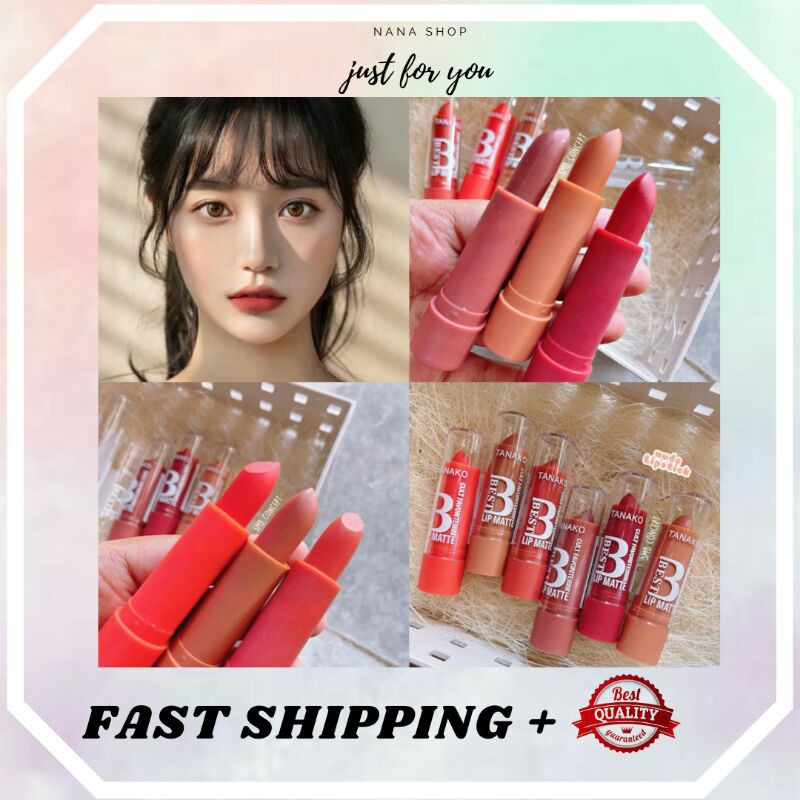 (READY STOCK) tanako nude lipstick lipstick nude lipmatte long lasting ...