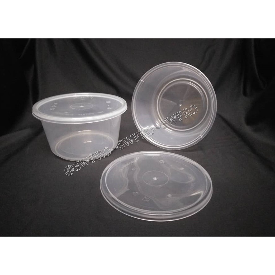 SW1000B Round Plastic Food Container / Tupperware Plastik Bulat / Bekas ...