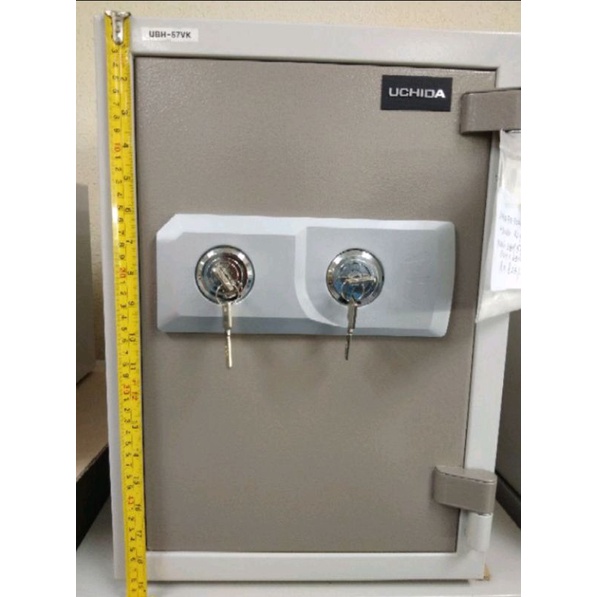 Peti besi Uchida jepun Safe Box Fireproof 57kg DOUBLE KEY LOCK | Shopee ...