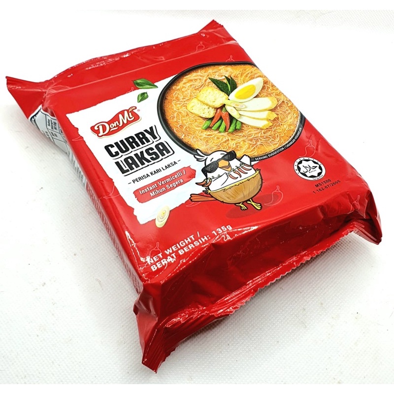 DonMi Curry Laksa Mihun咖喱米粉Perisa Kari Laksa Mihun 135g x 5 Halal ...
