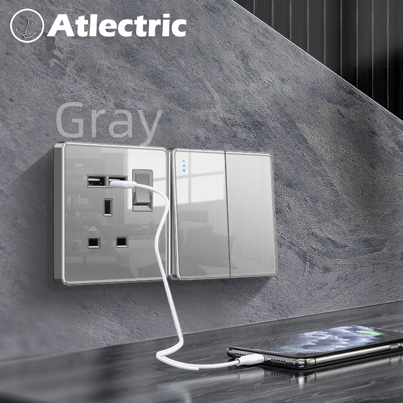 New Arrival - 13A Malaysia Wall Socket 3/5 pin Universal Plug Light ...