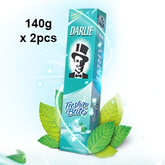 DARLIE Super Value Fresh And Brite Sweet Mint Fluoride Toothpaste (2 x ...
