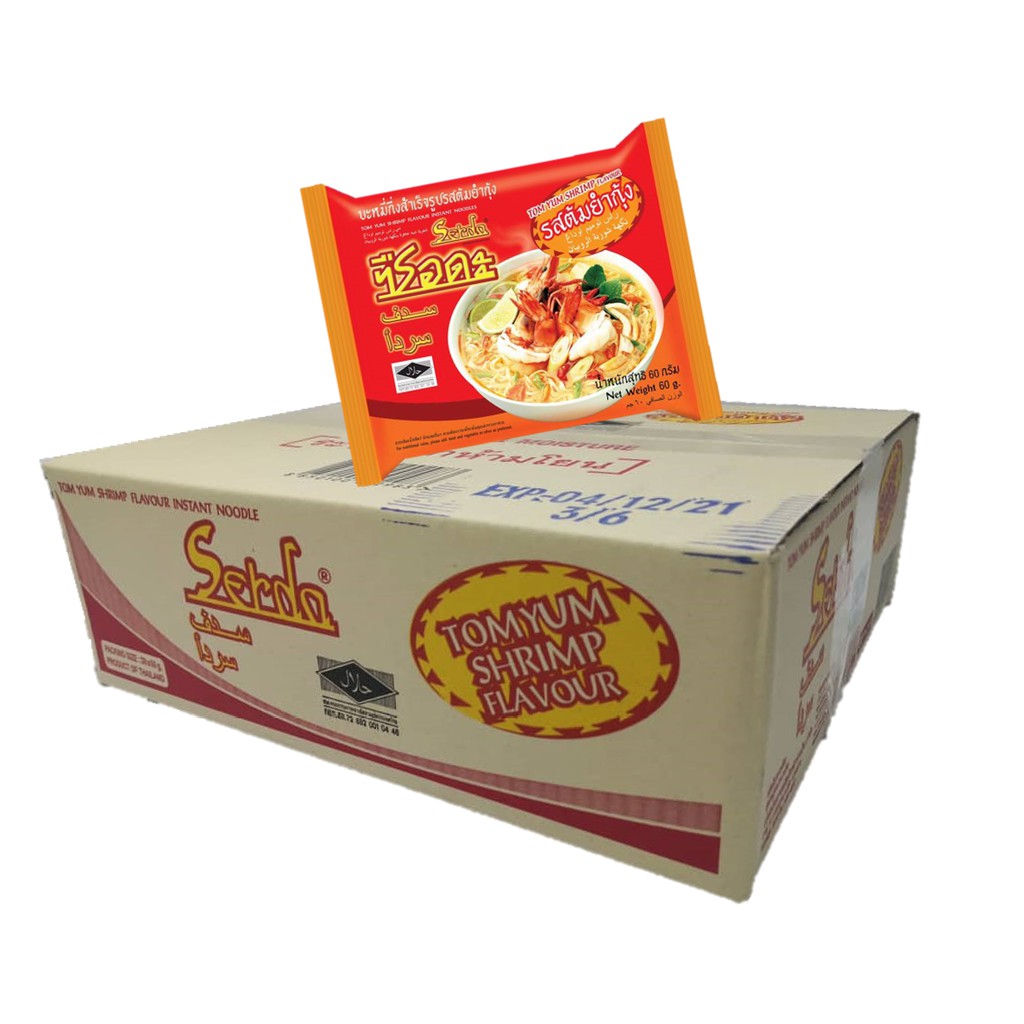 [BOX] SERDA maggi siam Mi Tom Yam [MERAH] (60gx5pktsx6bags) - Halal ...