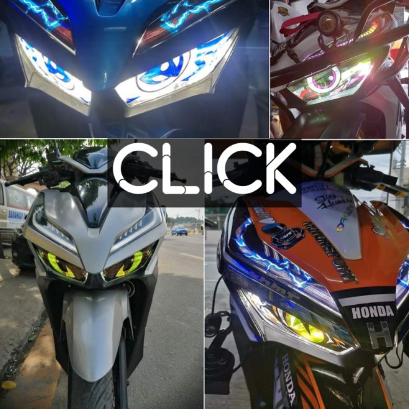 Honda Click V4 V3 V2 125 / 150 Winker Eye Transparent Sticker | Shopee ...