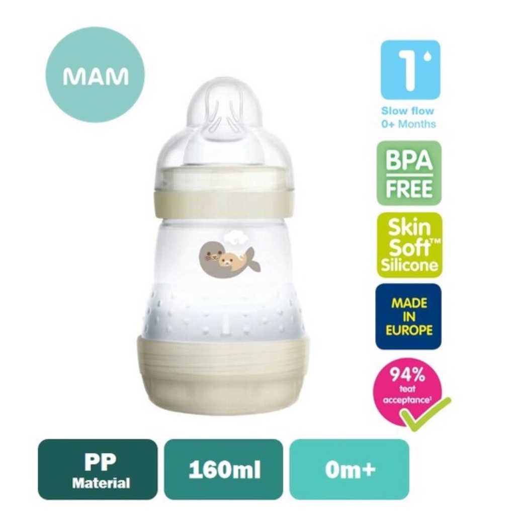 MAM - Easy Start Anti-Colic Bottle 130ml/160ml/260ml/320ml (Single/Twin Pack) | Shopee Malaysia