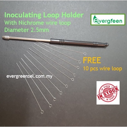 ( LOCAL READY STOCK ) Inoculating Loop Holder with Nichrome wire loop ...