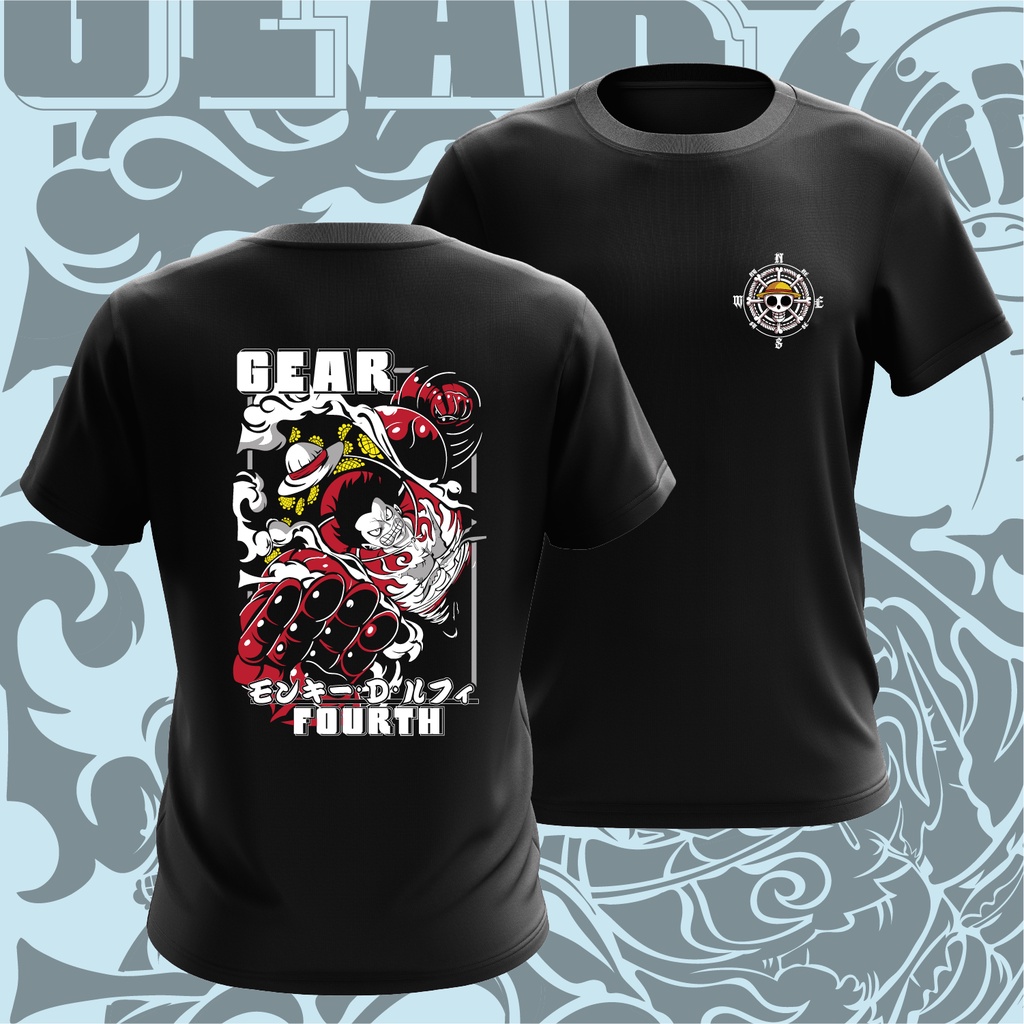 ONE PIECE LUFFY GEAR FORTH ANIME PRINTED T-SHIRT. ANIME LUFFY GEAR ...