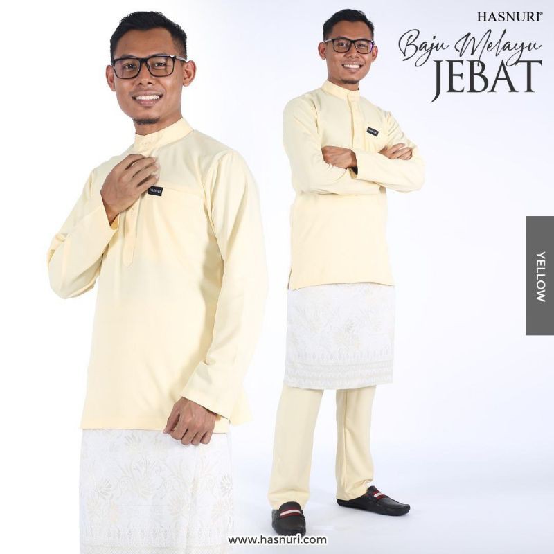 Baju Melayu Jebat HASNURI Moden/Minimal/Regular Fit/Cekak Musang/Welt ...