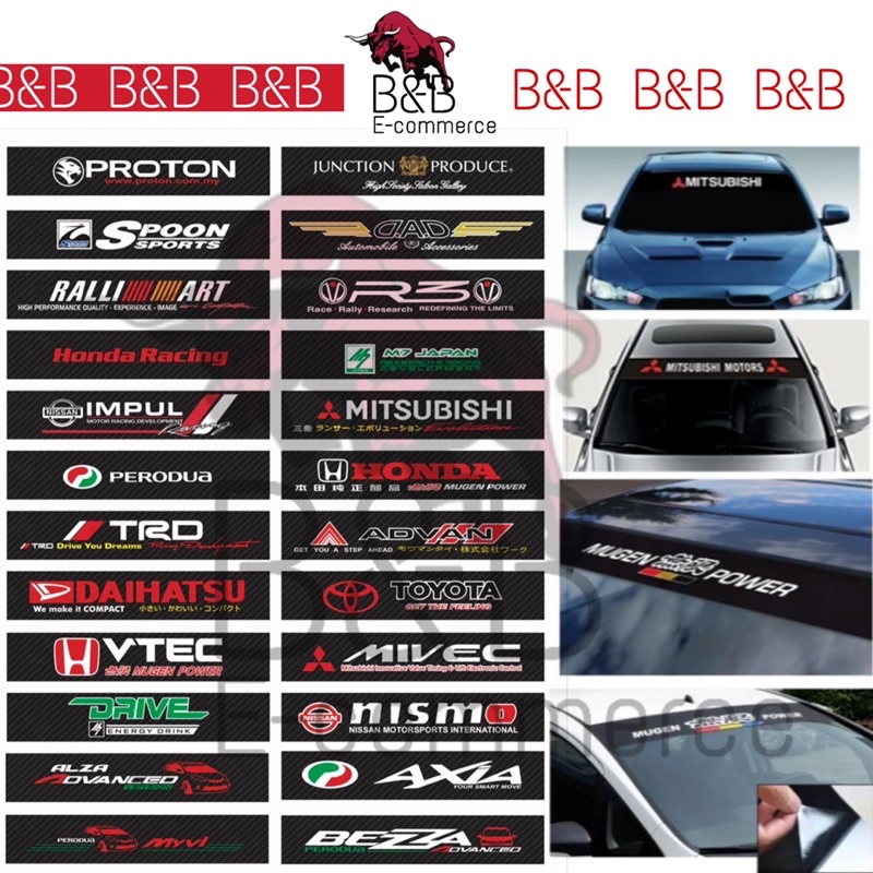 (CARBON) 10 Inch" Front Or Rear 130cmX24cm Windscreen Windshield Window ...