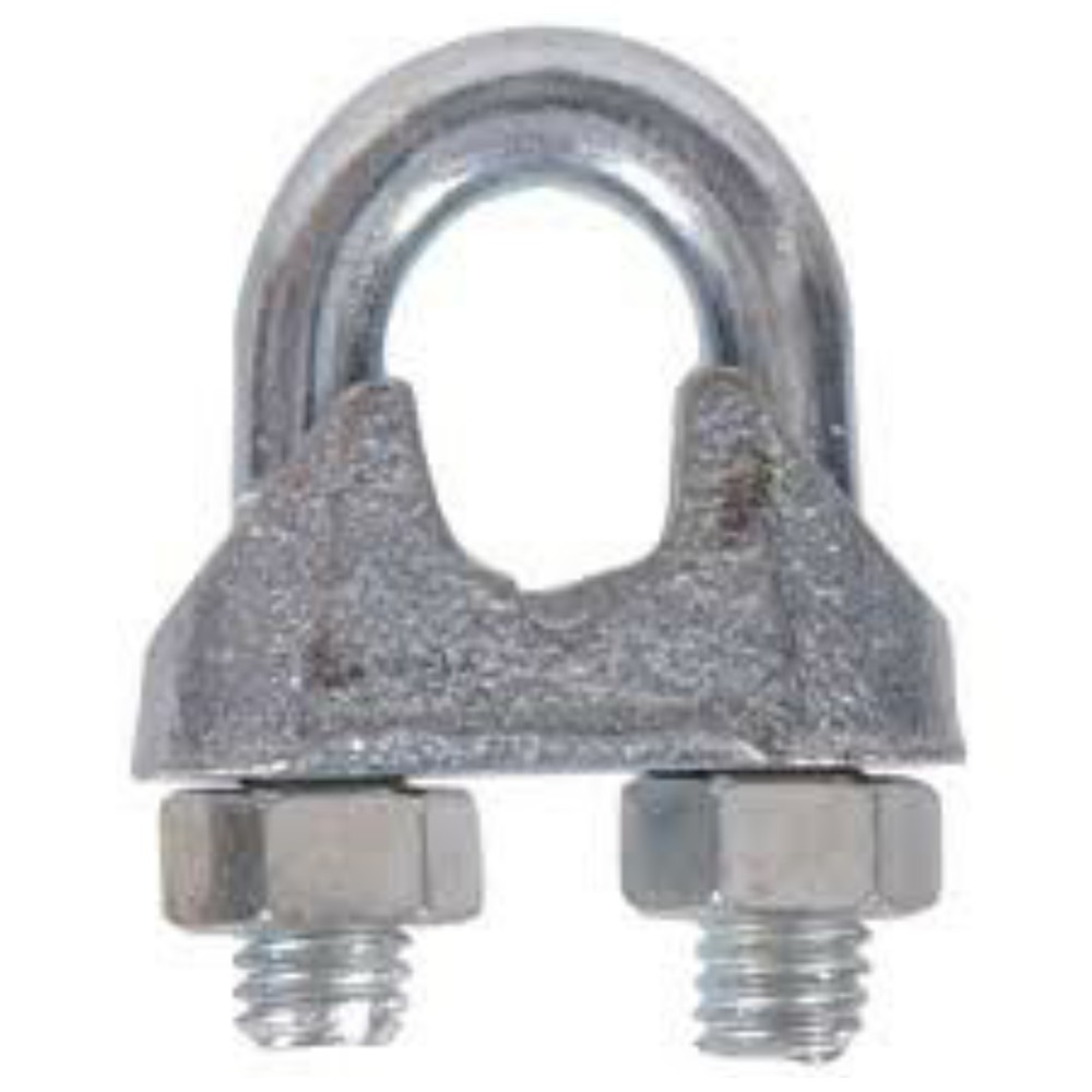 3MM (1/8") - 13MM (1/2") GALVANIZED WIRE ROPE CLIP OR U-BOLT CLAMP OR ...