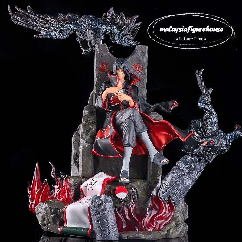 🔥READY STOCK🔥32CM NARUTO IZ KING THRONE UCHIHA ITACHI AKATSUKI COPY ...