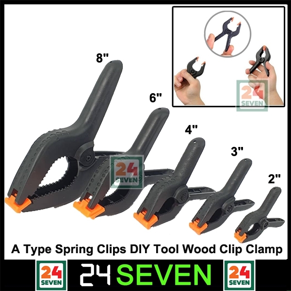 [ READY STOCK ] 2" 3" 4" 6" 8" Inch A Type Spring Clip Plastic PVC ...