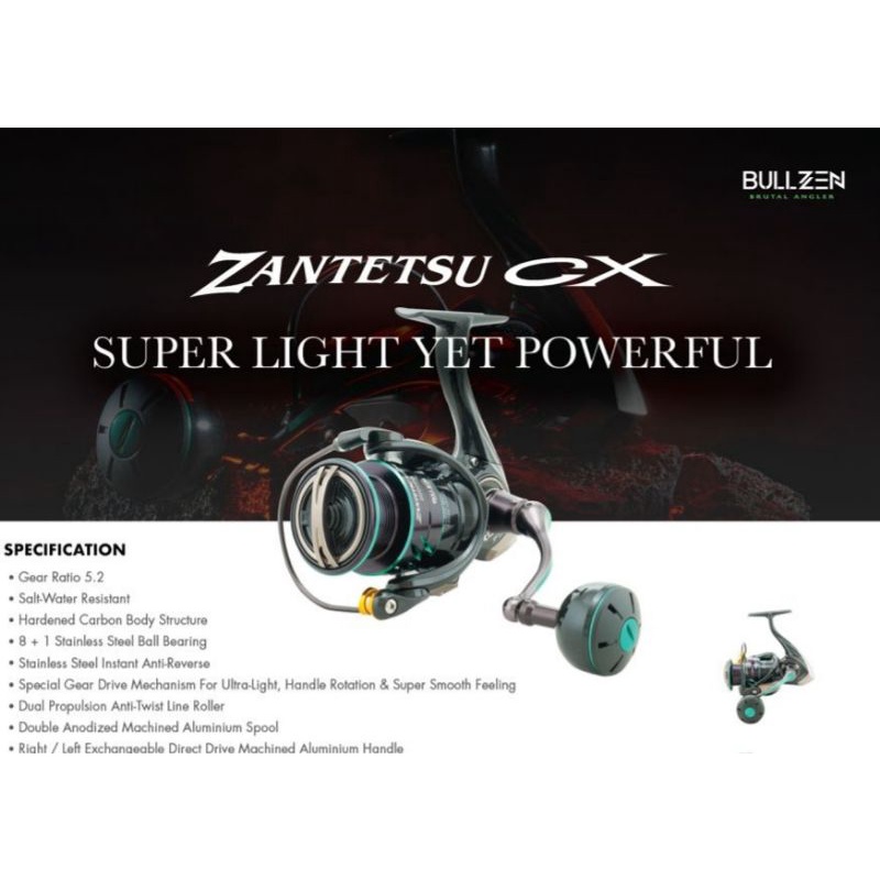 BULLZEN ZANTETSU CX SALTWATER REEL | Shopee Malaysia