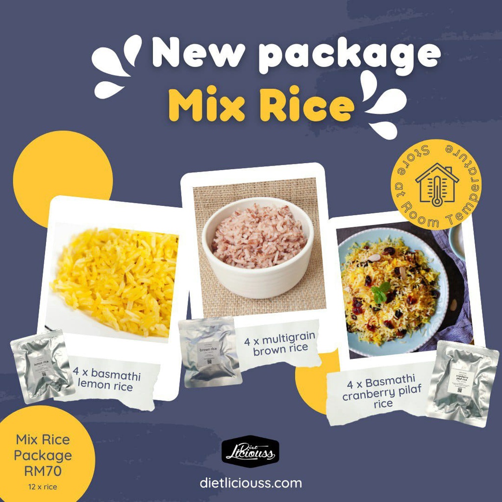 DIETLICIOUSS PAKEJ NASI & PASTA HEALTHY FOOD READY TO EAT MRTE / RTE ...