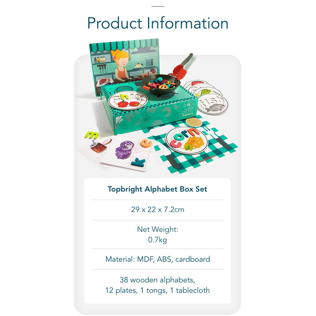 Educational Toys For Kids 🍭 Topbright Play and Learn Alphabets Box Set ...
