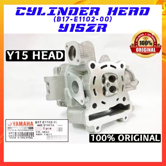 YAMAHA Y15 Y15ZR CYLINDER HEAD 100% ORIGINAL YAMAHA STANDARD SIZE HEAD ASSY Y15 B17-E1102-00 ...