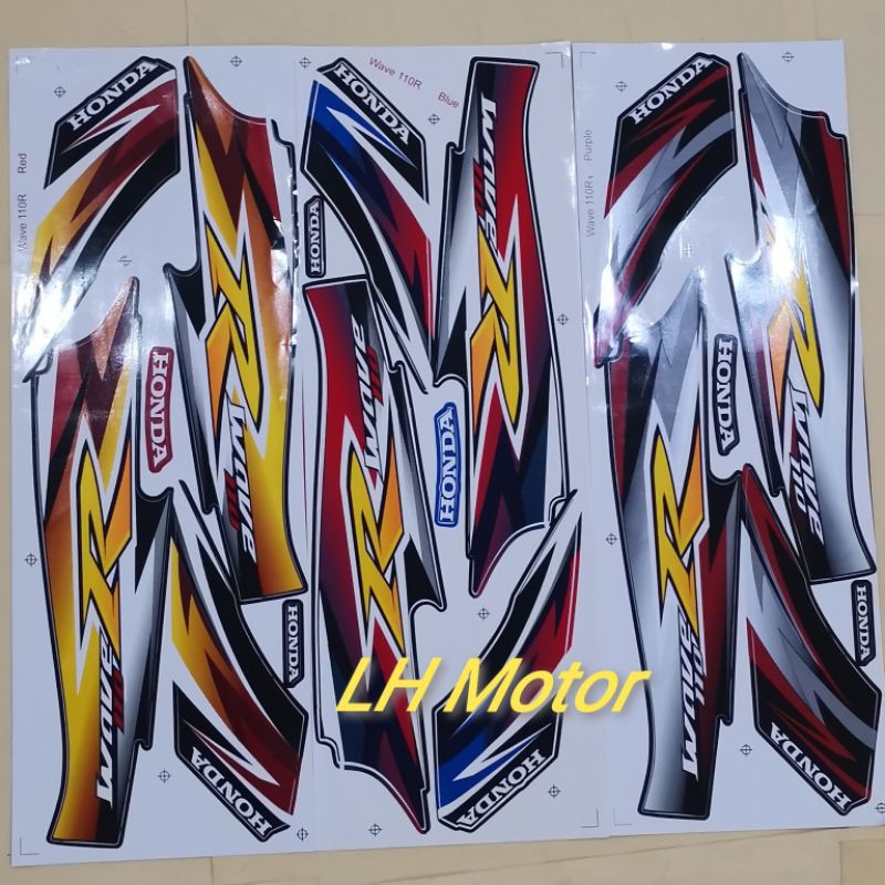 Honda 🌟Wave 110 R🌟 Body Sticker | Shopee Malaysia