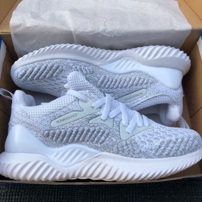 ADIDAS ALPHABOUNCE BEYOND WHITE ASHSIZE | Shopee Malaysia