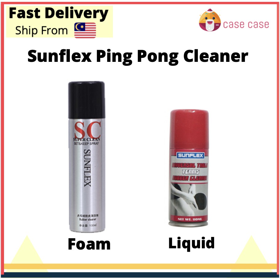 Sunflex Cleaner Liquid Foam Special Spray Universal for Table Tennis ...