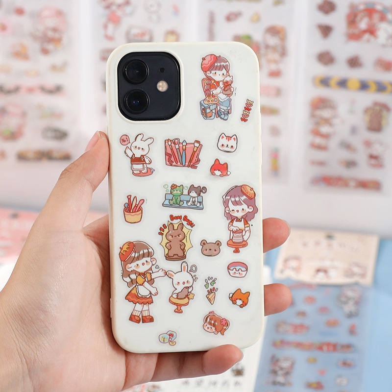 Long strip DIY cute transparent waterproof decorative stickers (40 to ...