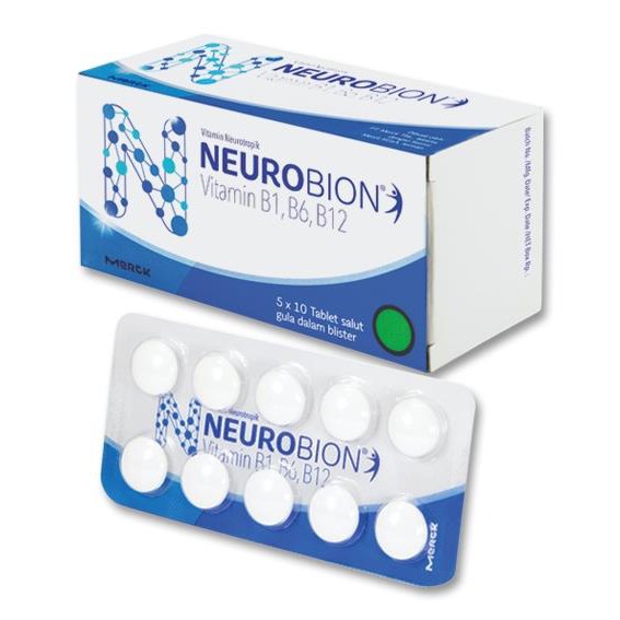 Neurobion vitamin B1,B6 ,B12 Tablet Vitamin Saraf Sengal Sengal dan ...