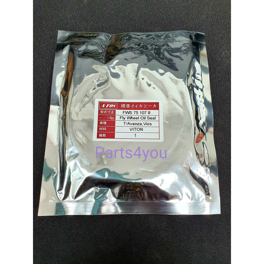 FLYWHEEL OIL SEAL VITON - TAIWAN TOYOTA VIOS NCP42 NCP93 NCP150 2003 ...