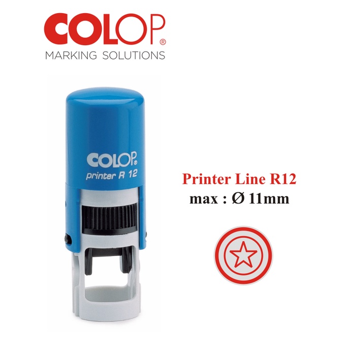 Colop Round Chop R12/R17/R24/R30/R40/R45/R50 / Rubber Stamp / Self-Inking Stamp | Shopee Malaysia