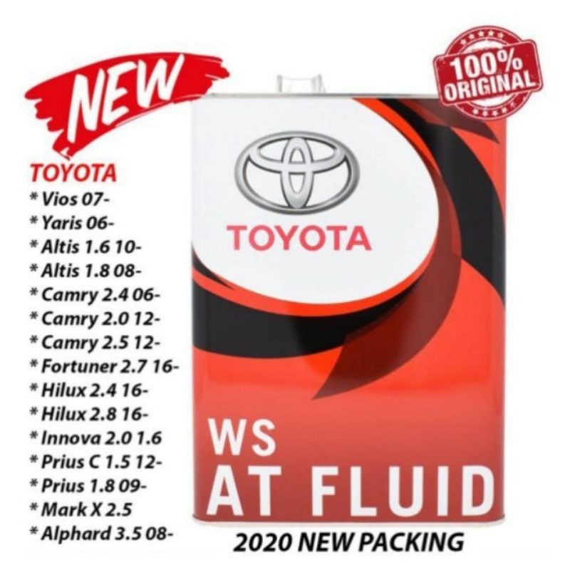 Toyota ATF WS Gear Oil (08886-02305) 100% Original | Shopee Malaysia