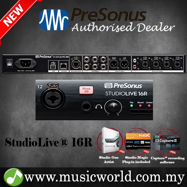 PreSonus StudioLive 16R Series III 16-channel Stage Box and Rack ...