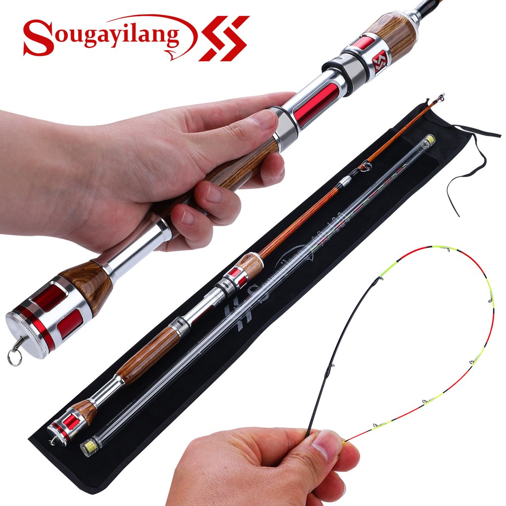 Sougayilang Raft Fishing Rod Portable 2 Sections Boat Fishing Pole ...